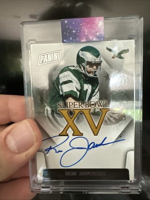 2015 Panini Prizm #SBXV-RJ Ron Jaworski Autograph Super Bowl Signatures ...