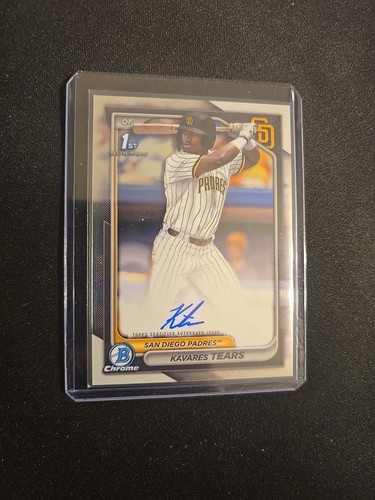 2024 Bowman Draft - Chrome Prospect Autographs #CPA-KT Kavares Tears (AU, RC) | eBay