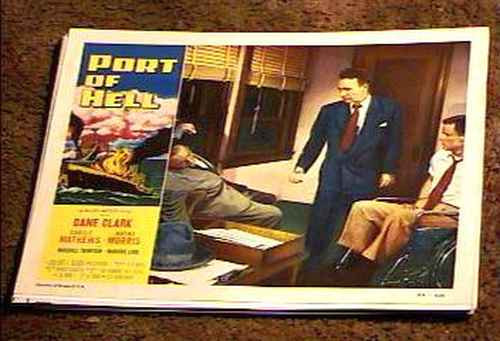 PORT OF HELL 1954 LOBBY CARD #4 DANE CLARK | eBay
