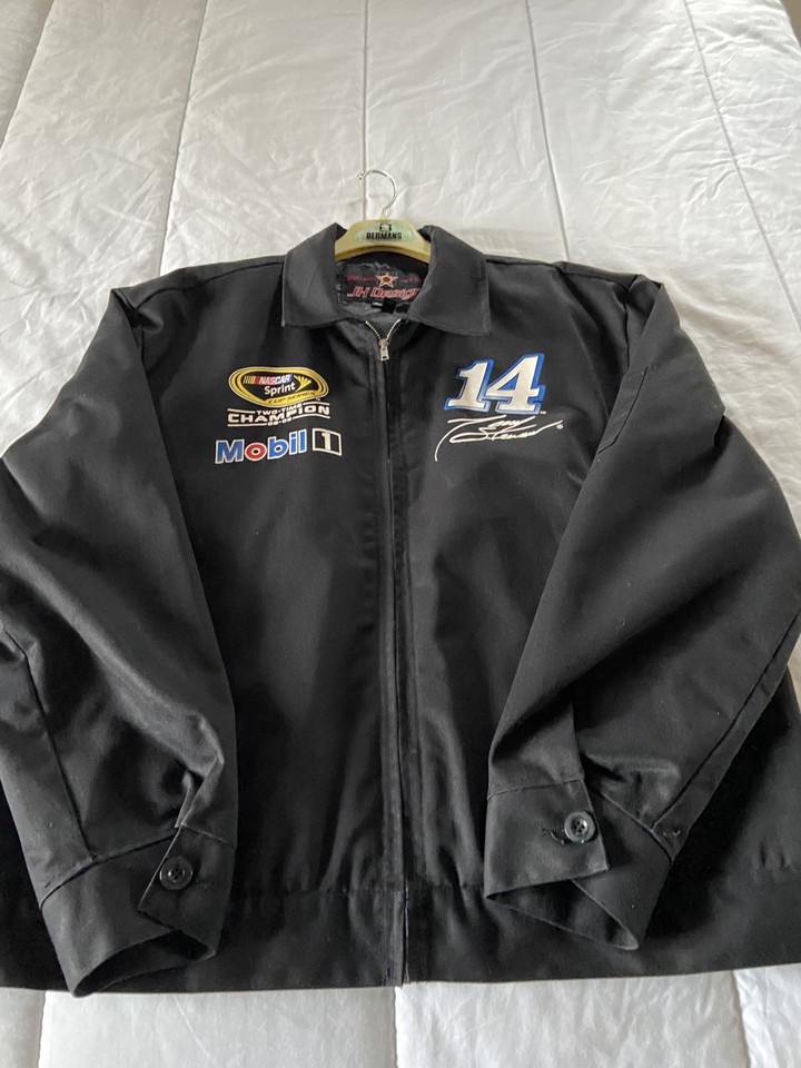 NASCAR Men's JH Designs #14 Tony Stewart Mobil 1 Pit Racing Jacket Size ...