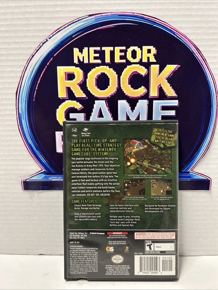 Army Men RTS (Nintendo GameCube, 2004) Complete Clean Game Disc - Ship ...