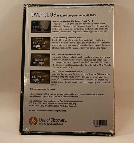 Day Of Discovery: Our Daily Bread Ministries Dvd Club April 2015 DVD ...