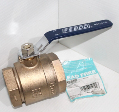 ⭐NEW⭐ Febco 781052LL 2" Lead Free Full Port Bronze Ball Valve LF622F ...