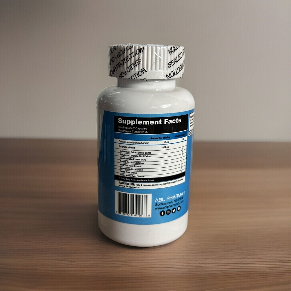 TRT ABL Pharma Male Enhancement 60 Veg Caps | eBay