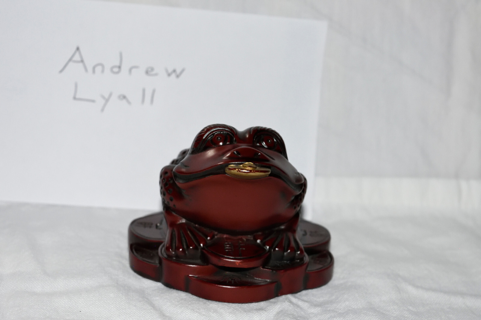 Chinese Feng Shui Money Toad Lucky 3-Legged Red Frog Jin Chan 3" | eBay