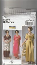 Butterick Sewing Pattern 4827 Floor-Length Gored Dress Skirt Belt Size ...