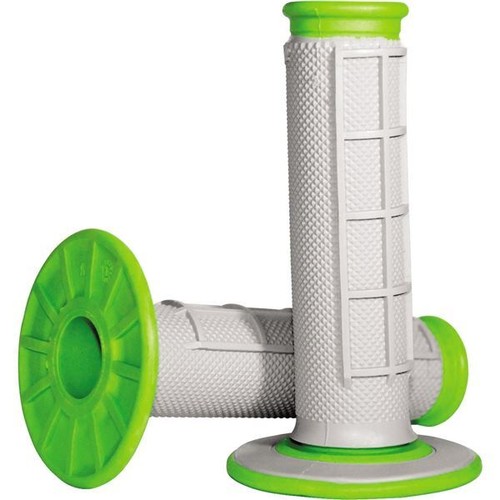 Grey/Green Renthal Dual Compound Half Waffle MX Grips 765442151276 | eBay