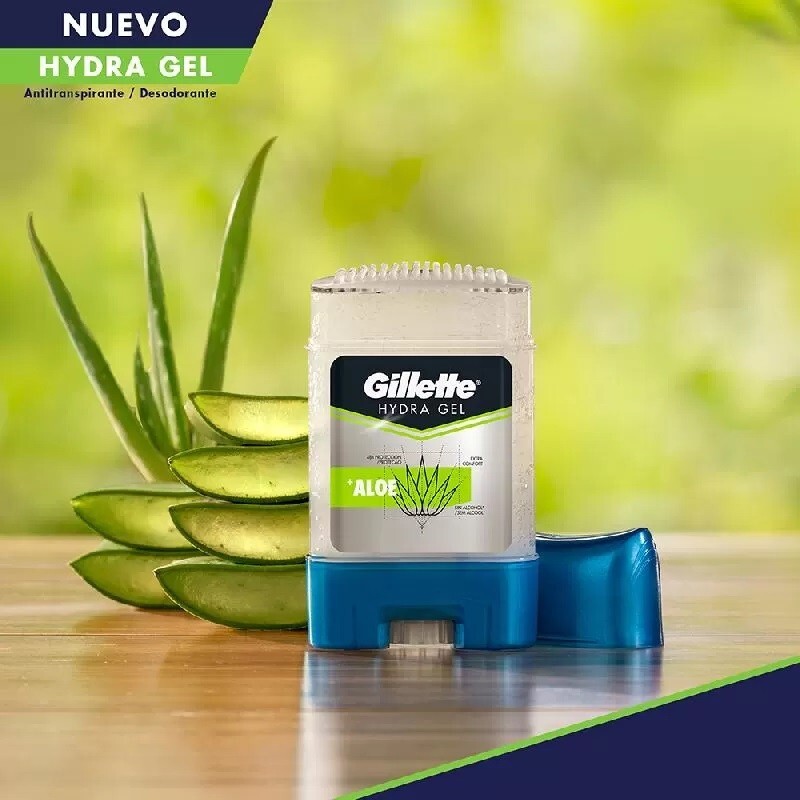 GILLETTE ALOE HYDRA GEL ANTIPERSPIRANT -PACK X 3 GILLETTE ALOE HYDRA ...