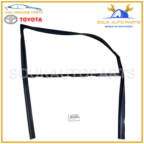 68151-50013 Genuine Toyota RUN, FRONT DOOR GLASS, LH 3UZ-FE Lexus LS430 ...