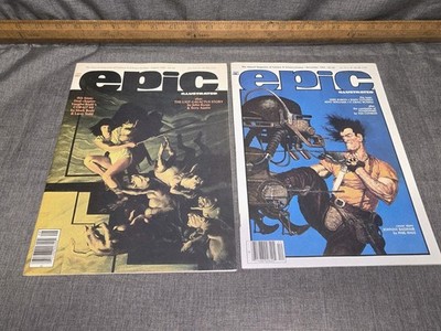 Vintage Epic Illustrated Magazine Lot Of 2 Marvel Fantasy 1985 December ...