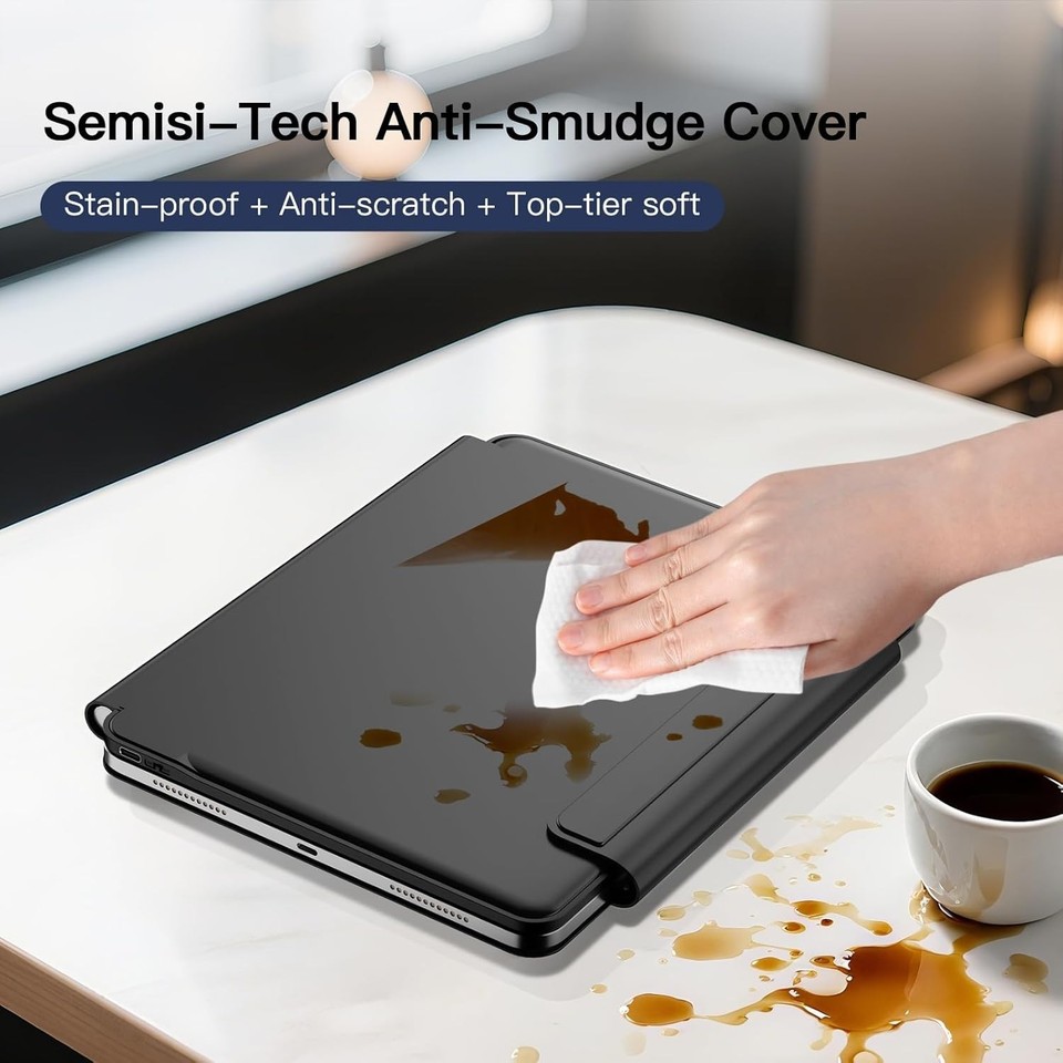 iPad Air 13/Pro 12.9 Keyboard Case Magnetic Backlit Trackpad M3 M2 6-3 ...