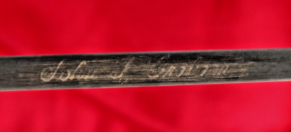 REVOLUTIONARY WAR SILVER HILT SWORD ID TO JOHN F GRAHAM MARKED W KINMAN ...