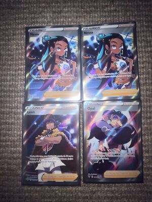 Pokemon Vivid Voltage 4 Trainer Card Set (2 Ness, Leon and Opal) | eBay