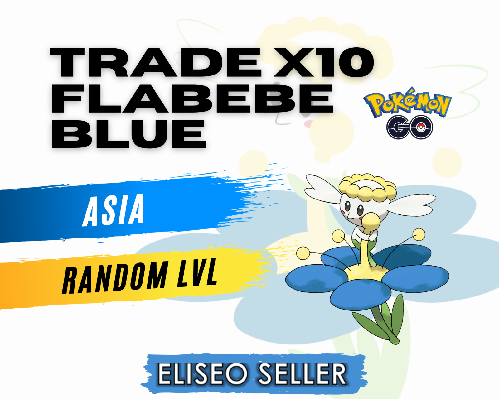 Pokemon Flabebe Blue x10 GO - Rare Flabébé Blue Oceania | eBay