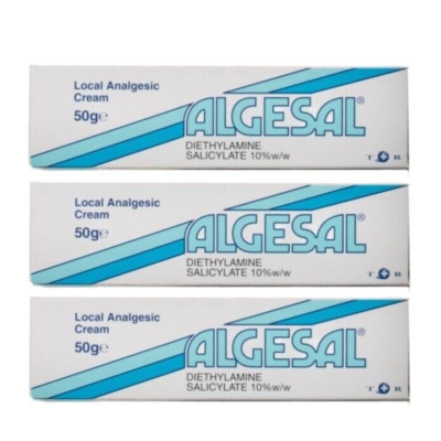 Algesal Local Analgesic Cream 50g x 3 Pain relief cream Pharmacy. | eBay UK