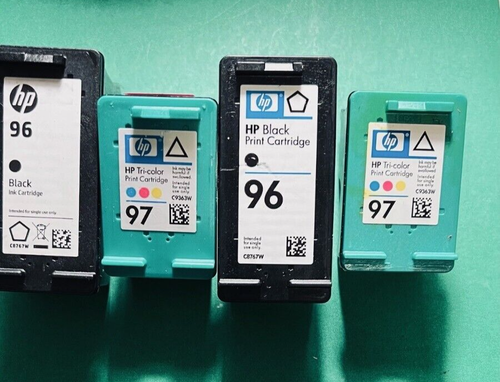 2 lots of Genuine HP 96 97 ink cartridge for HP7210 Printer-OEM INK ...