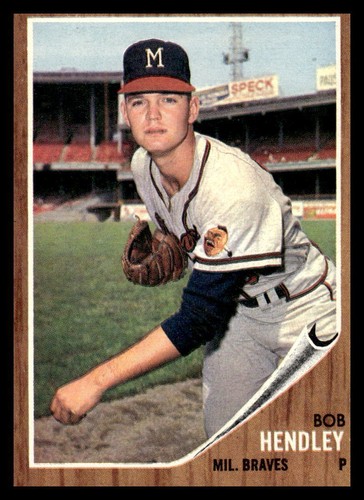1962 Topps Bob Hendley #361 Milwaukee Braves Baseball Card | eBay