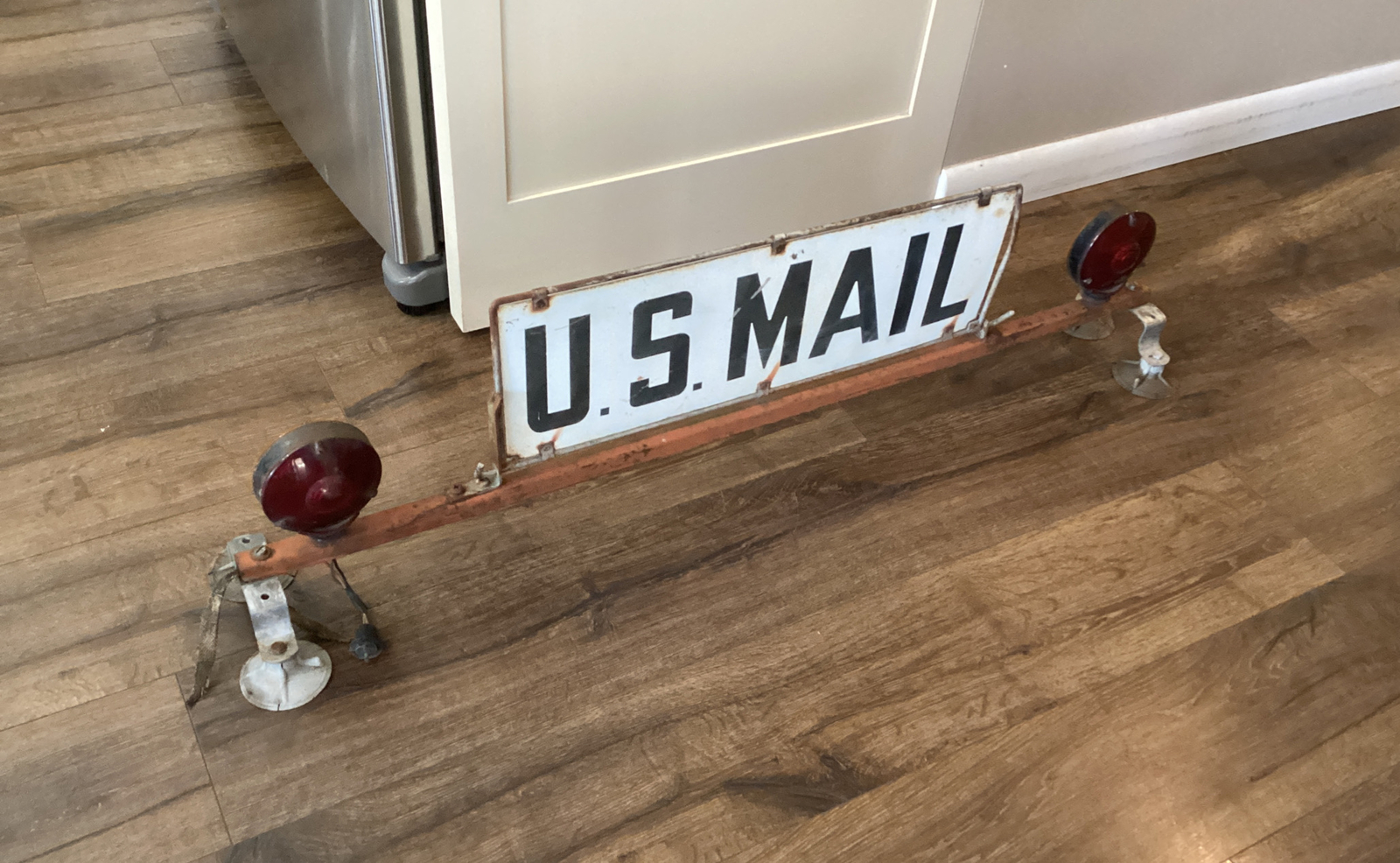 USPS POSTAL MAIL JEEP TRUCK ROOF RACK LAMP LIGHT SIGN TOPPER US POST ...