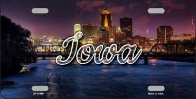 Custom Novelty License Plate Car Tag With Iowa View | eBay
