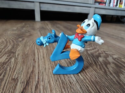Vintage Donald Duck Number 3 Birthday PVC Figure Applause Cake Topper ...