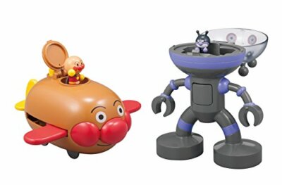 SEGA TOYS Anpanman Fly away Figure Dadandan Baikinman Doll Toy Robot ...