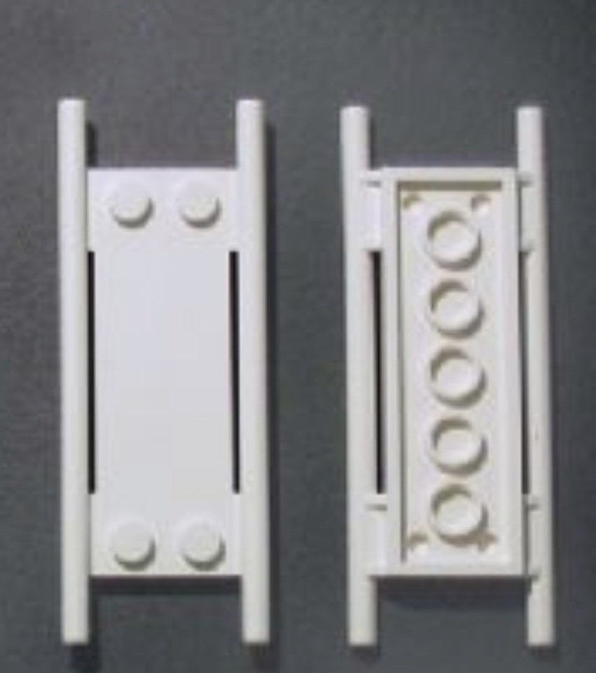 Lego 5 White Stretcher Mini Figures Utensil New Version without Bottom ...