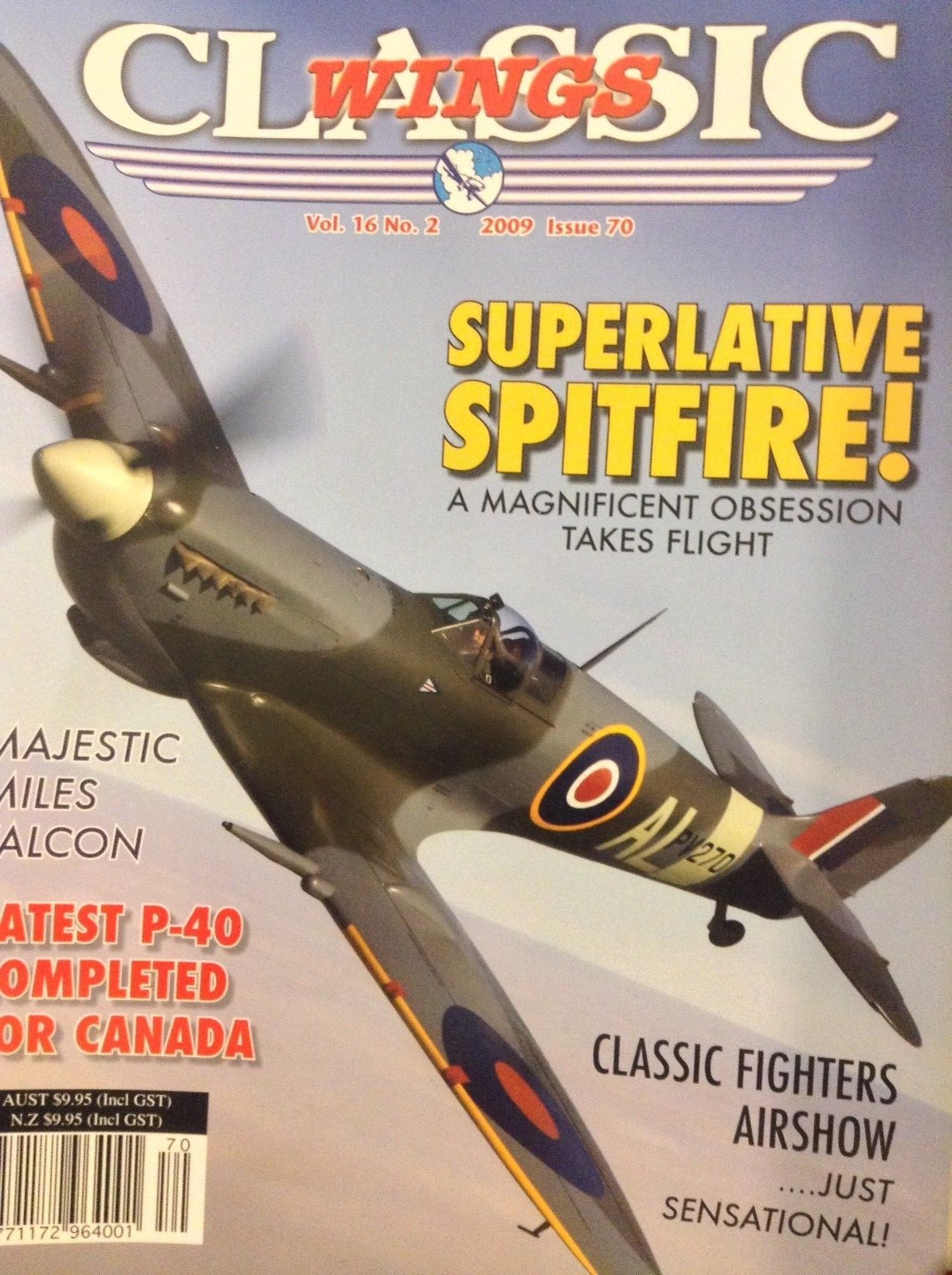 Classic Wings Magazine Superlative Spitfire Vol.16 No.2 2009 ...