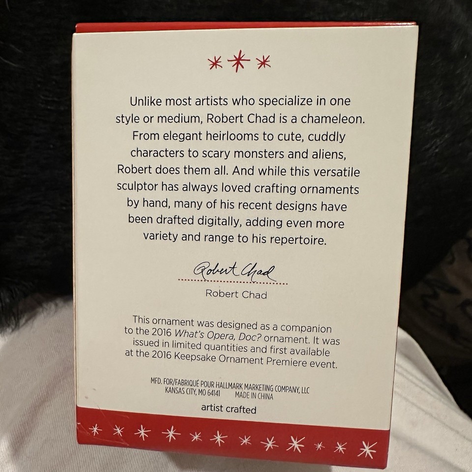 Elmer Fudd Hallmark 2016 Looney Tunes Ornament - “Kill The Wabbit ...