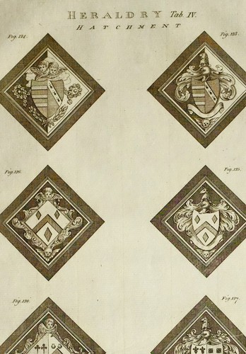 1783 Imprimé Antique Héraldique Exemples De Hachure Couronne | eBay