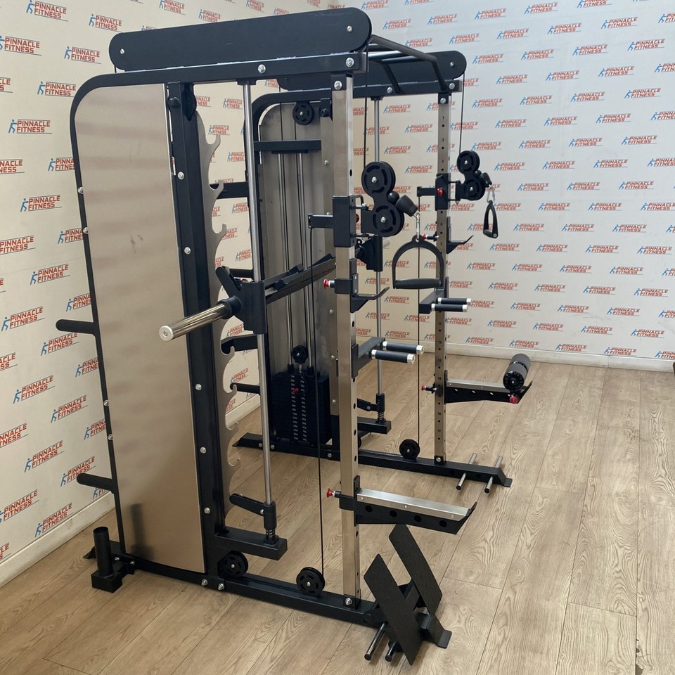 Multi Function Trainer Dual Pulley / Smith Machine / Power Rack | eBay UK