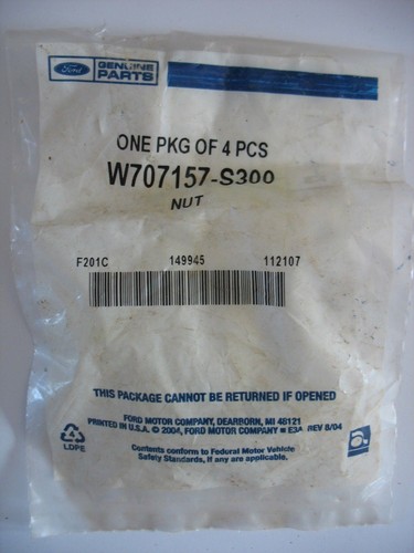 New NOS Ford Rear Bumper Cover Nut W707157-S300 Qty.1 | eBay