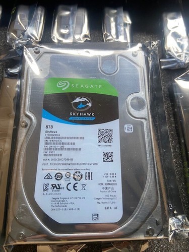 8TB Seagate ST8000VX004 SkyHawk 7200RPM SATA 6Gb/s 256MB Cache 3.5 ...