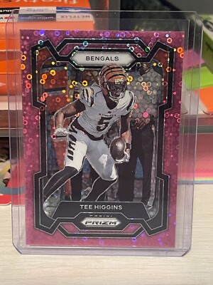 2023 Panini Prizm Football Tee Higgins Pink Disco #6/15 SSP Cincinnati ...