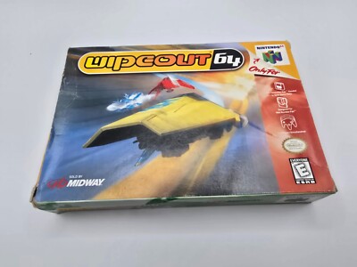 Wipeout 64 Nintendo 64 N64 Authentic Tested Working w/ Box, Manual and ...
