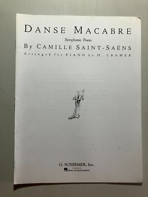Danse Macabre Symphonic Poem Piano Sheet Music G Schirmer H Cramer | eBay