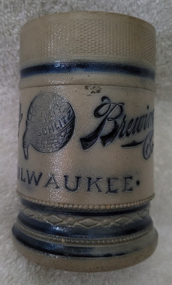 1890s Pre Prohibition Schlitz Brewing Company Stoneware Advertising ...
