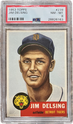1953 Topps Jim Delsing #239 PSA 8 | eBay