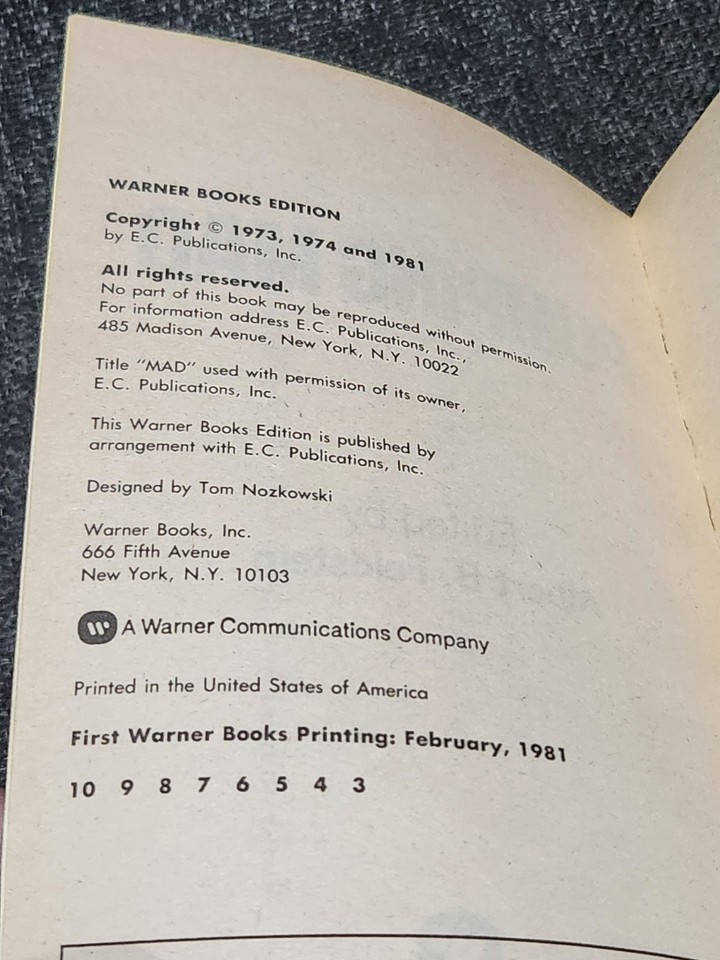Pumping Mad Vintage 1981 Warner Early Printing Paperback Book | eBay