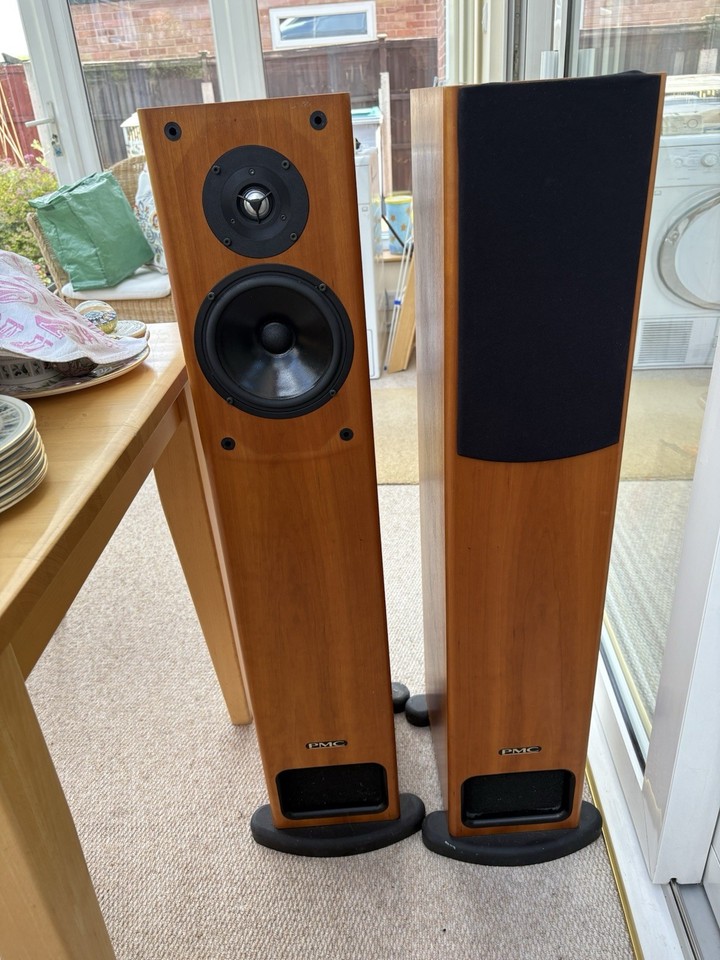 PMC FB1 Cherry Floorstanding Transmission Line Speakers | eBay UK