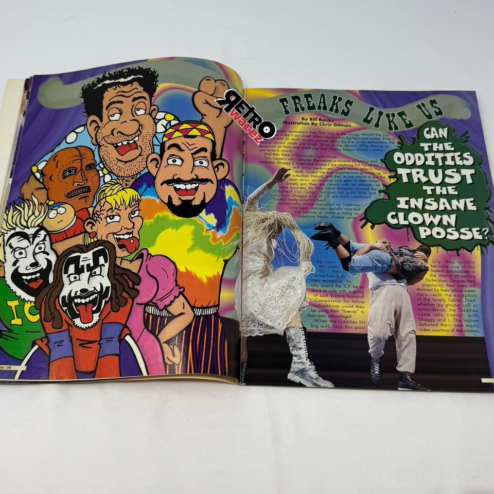 Insane Clown Posse WWF Magazine 1998 ICP wwe pro wrestling jcw juggalo ...