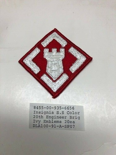 20th Engineer Brigade U.S. Army Shoulder Patch Insignia | eBay
