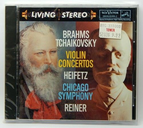 Brahms, Tchaikovsky: Violin Concertos / Heifetz, Reiner ~ New CD (Apr ...
