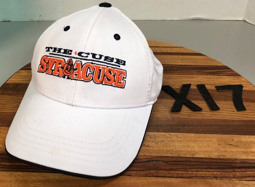 YOUTH CHILDS "THE CUSE" SYRACUSE ORANGEMEN HAT WHITE ADJUSTABLE VGC X17 ...