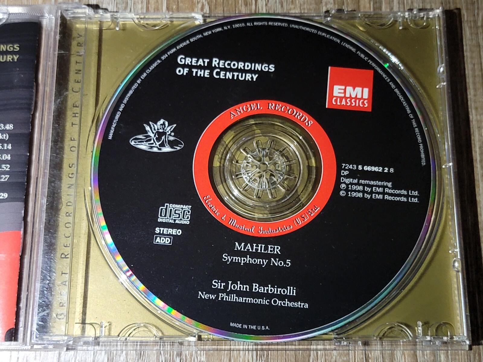 Mahler: Symphony No. 5 (CD, Jan-1999, EMI Classics) | eBay