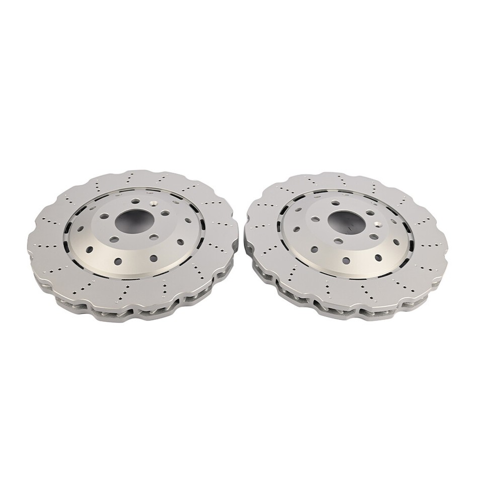 2Pcs 8T0615301 Front Brake Disc Rotors 365mm Fits Lamborghini Huracan ...
