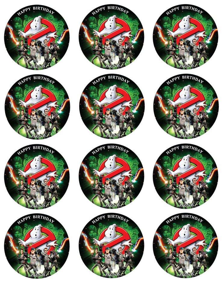 GHOSTBUSTERS Edible Cake topper Party image | eBay