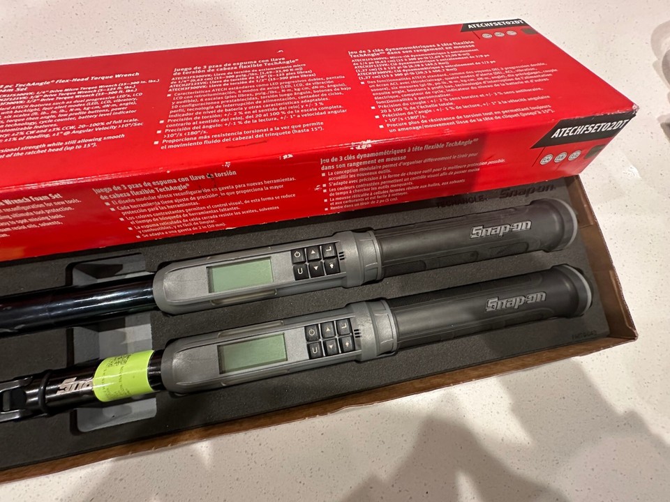 Snap On Tools 3pc TechAngle Flex-Head Torque Wrench with Foam Set | eBay