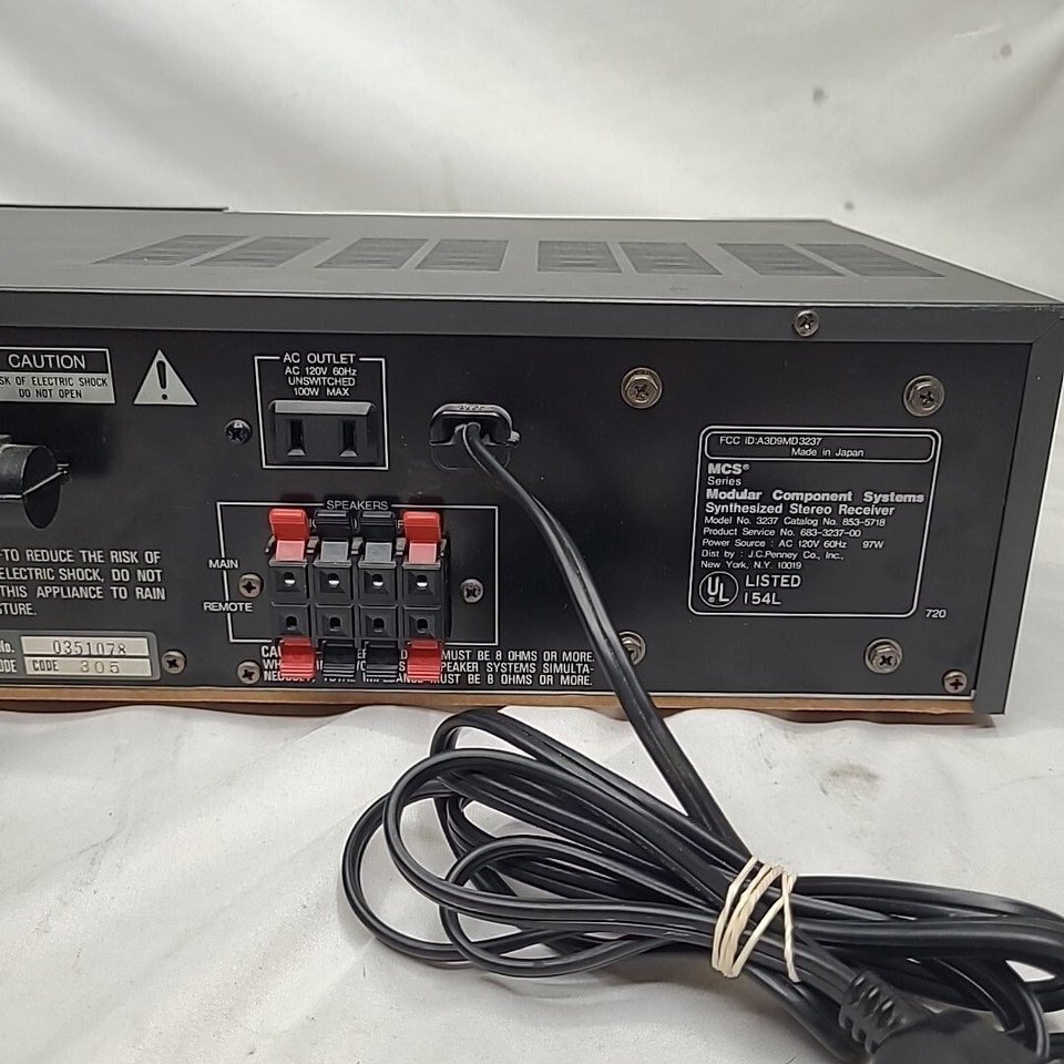 MCS Modular Component Systems Series 3237 Synthesized Stereo Receiver ...