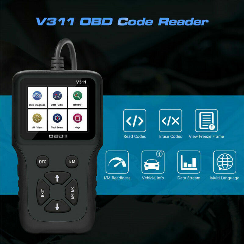 Honda Civic Fault Code Reader OBD2 Car Diagnostic Scanner Reset Tool ...