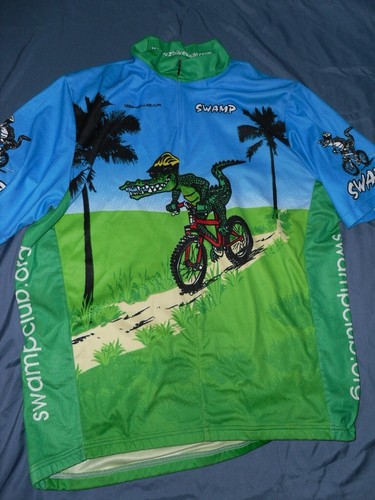 Cycling Jersey: Swamp Club. Mens XL. Zbikewear. Bright graphics! | eBay